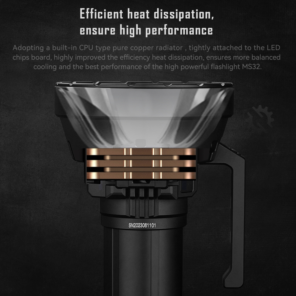 IMALENT MS32 Brightest Flashlight 200,000 lumens and 1,618 meters ...